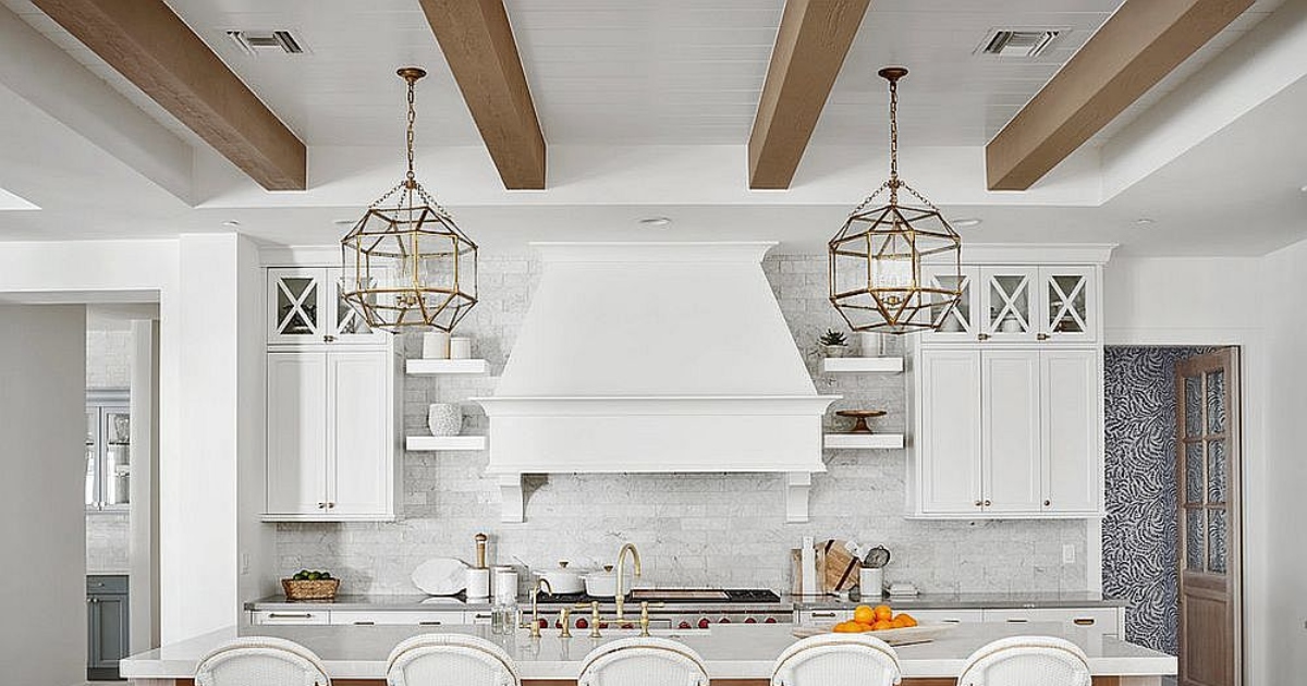 Najlepše kuhinje sa plafonskim gredama