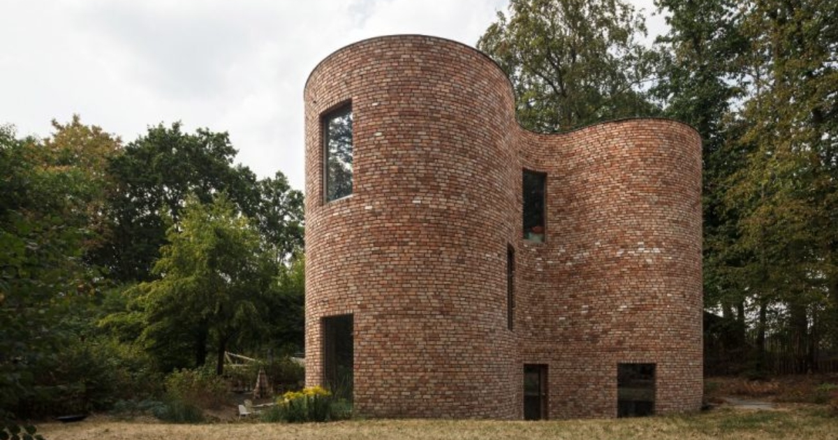 Moderna kuća u Belgiji sagrađena od obnovljene cigle