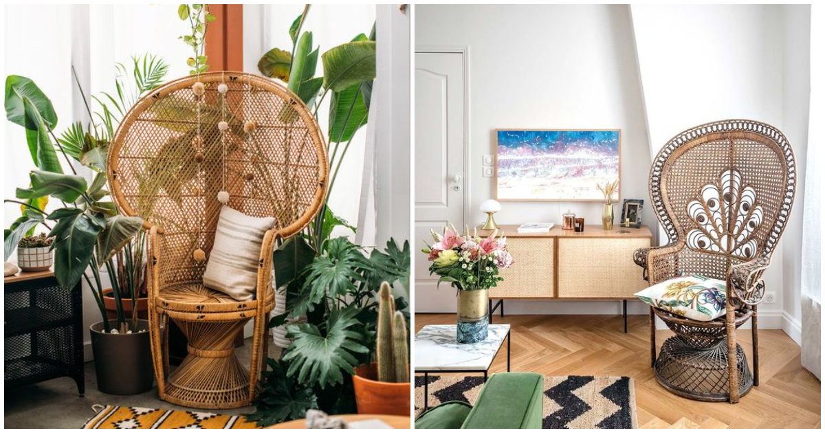 Paun stolice za jedinstven boho osećaj u vašem domu