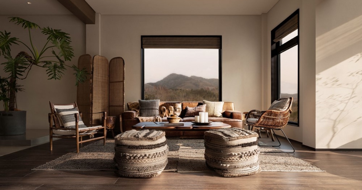 Enterijer u boji peska smiruje i opušta svojim prirodnim izgledom